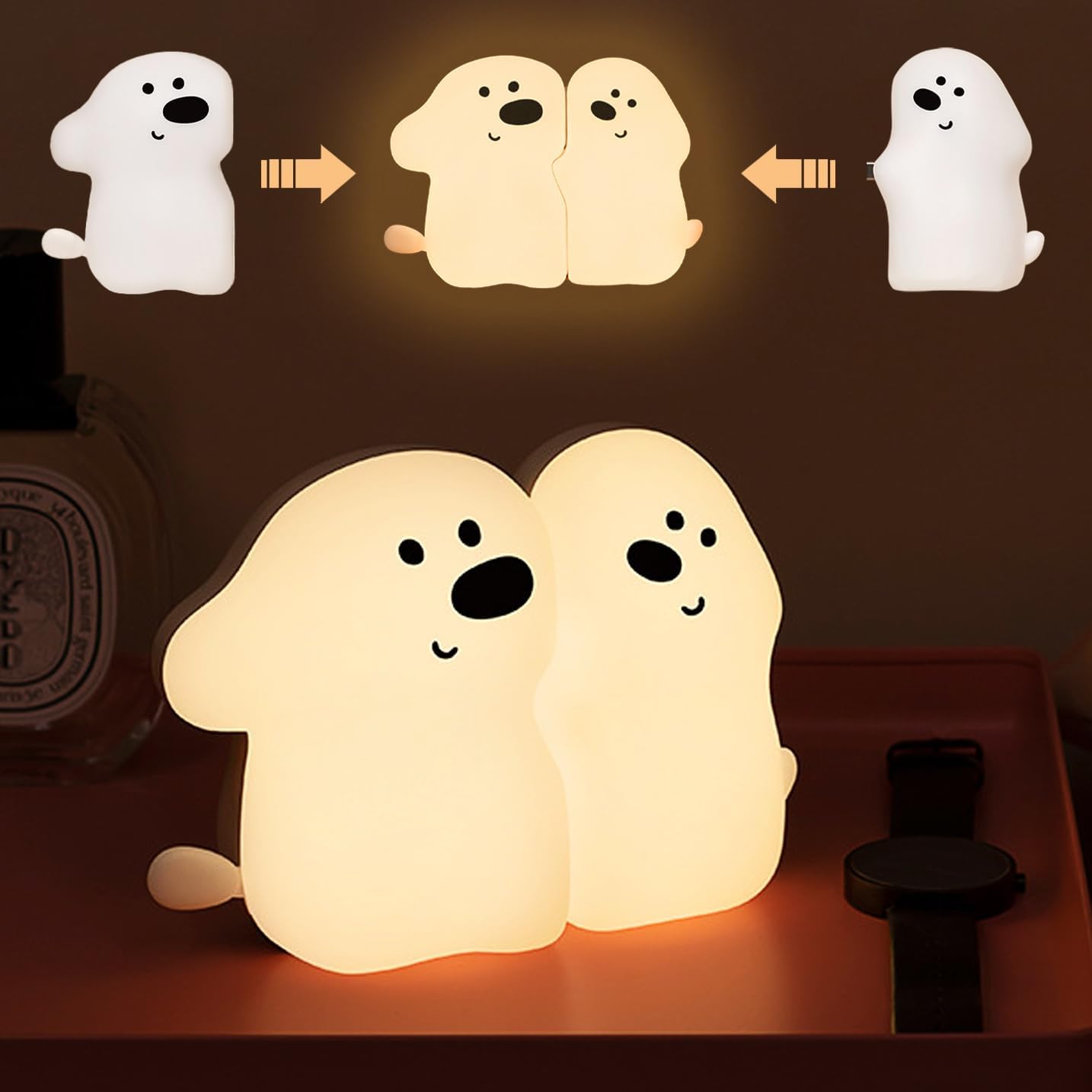 L LOHAS LED 1 Pack Dog Night Light and 1 Pack Owl Night Light - Amazon.com