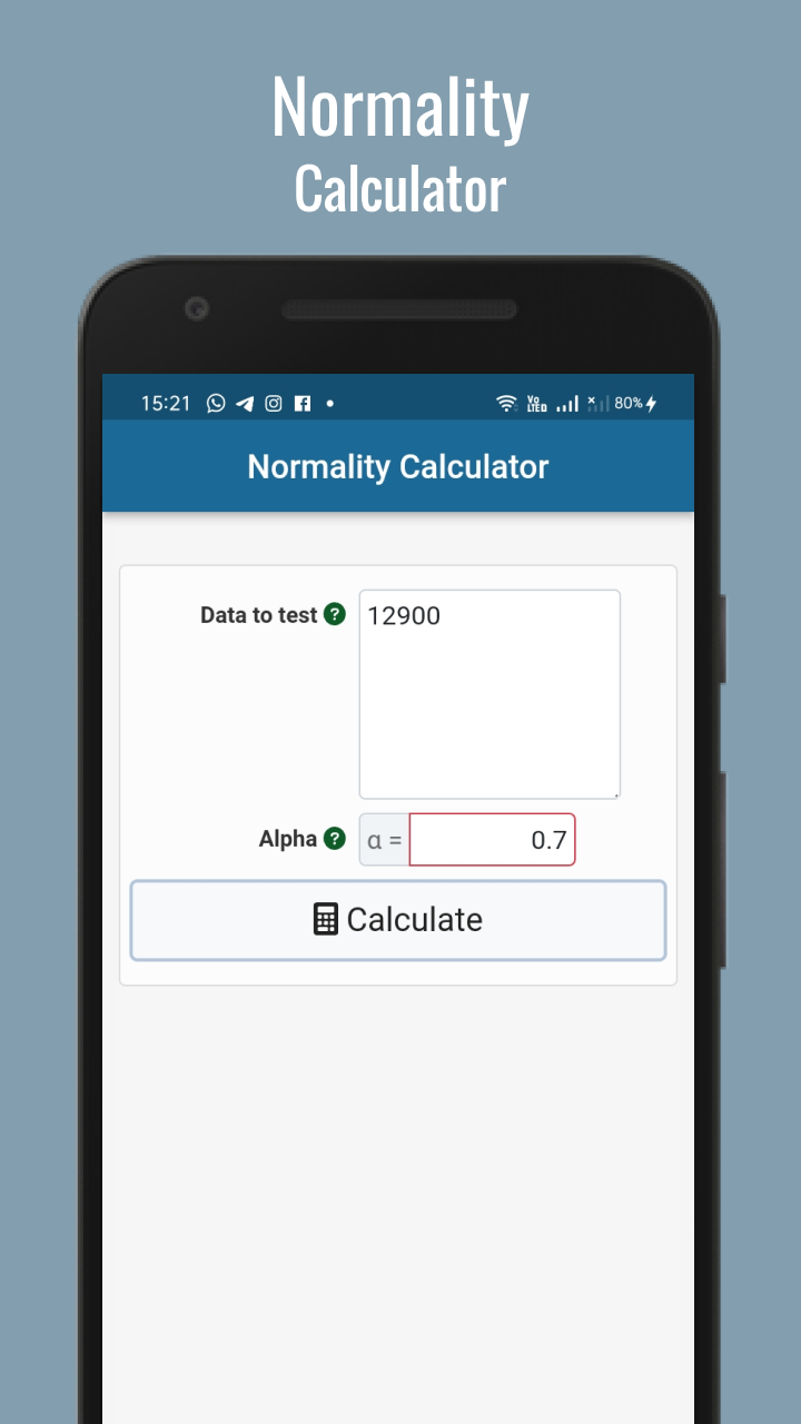 Normality Calculator - App on Amazon Appstore