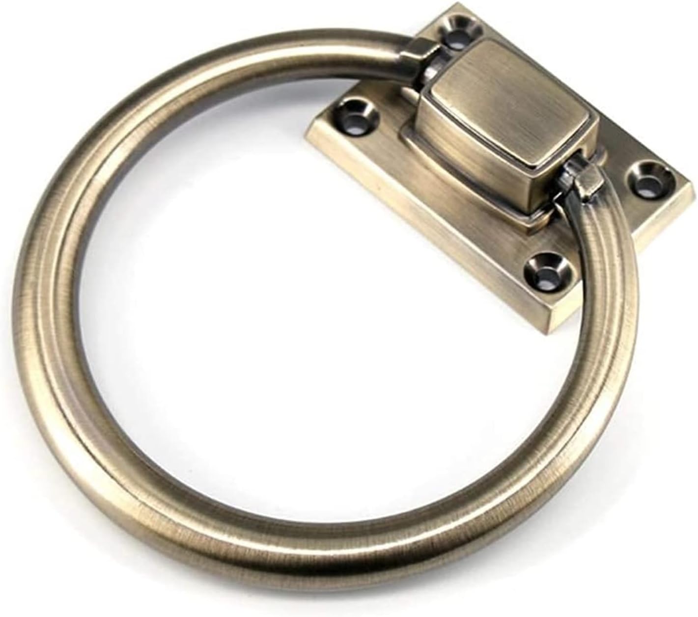 COZMAX Antique Drawer Swing Drop Ring Pull,Copper Cup Knobs Handles,Furniture Round Bronze Tone ...