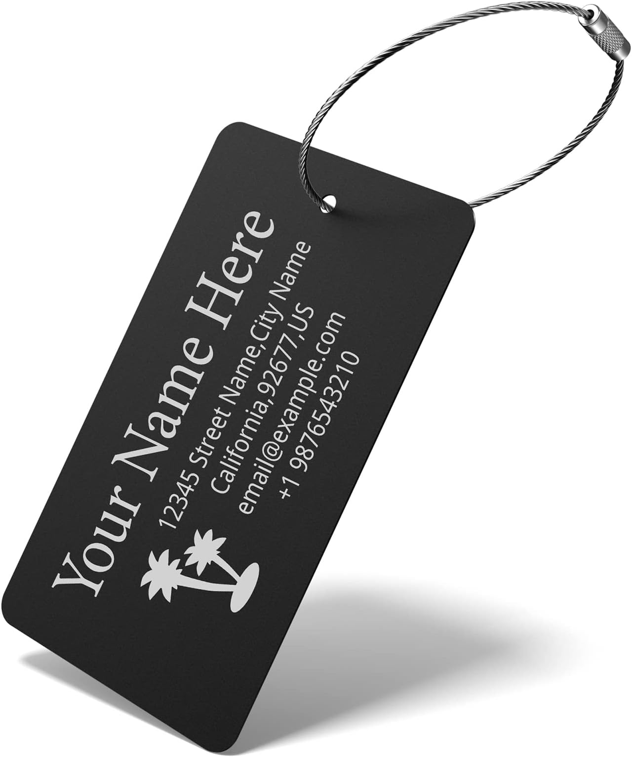 Amazon.com: Heavy Duty Personalized Luggage Tags for suitcases ...