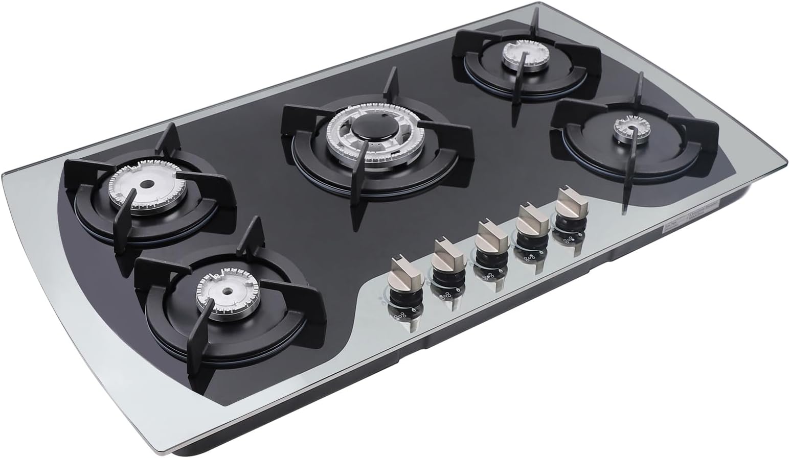 Amazon.com: 5 Burners Gas Stove 36 Inch Bulit-in Gas Stove Five Sealed ...