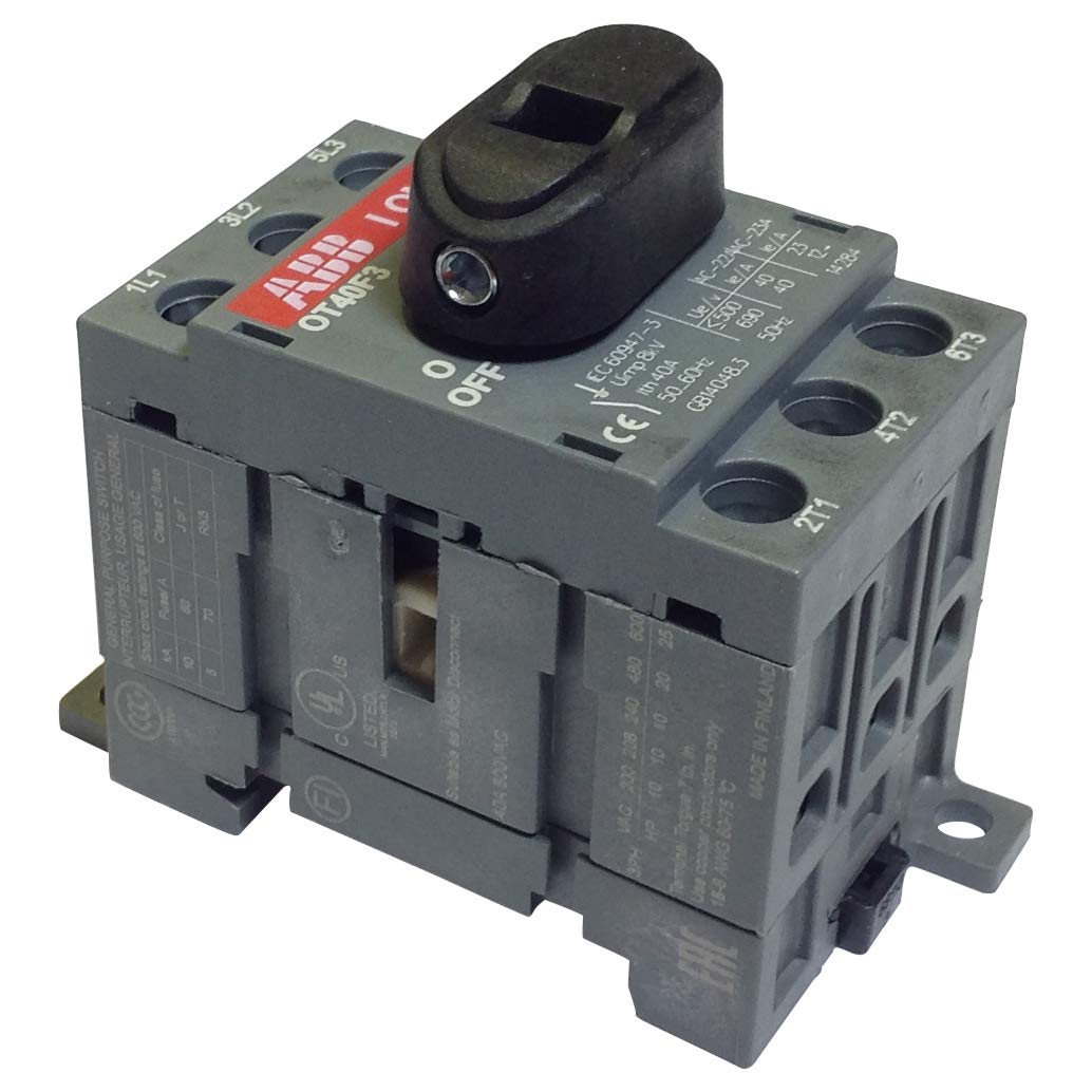 OT40F3 | 1SCA104902R1001 | ABB Switch-DISCONNECTOR, 3-Pole, Front Operated, Base Mounted, DIN ...
