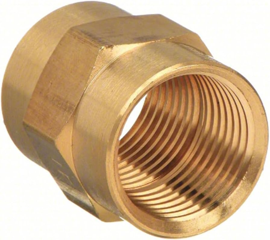 Amazon.com: FloFlex Brass Coupler, 1/2" Female x 1/2" Female NPT, (2 ...