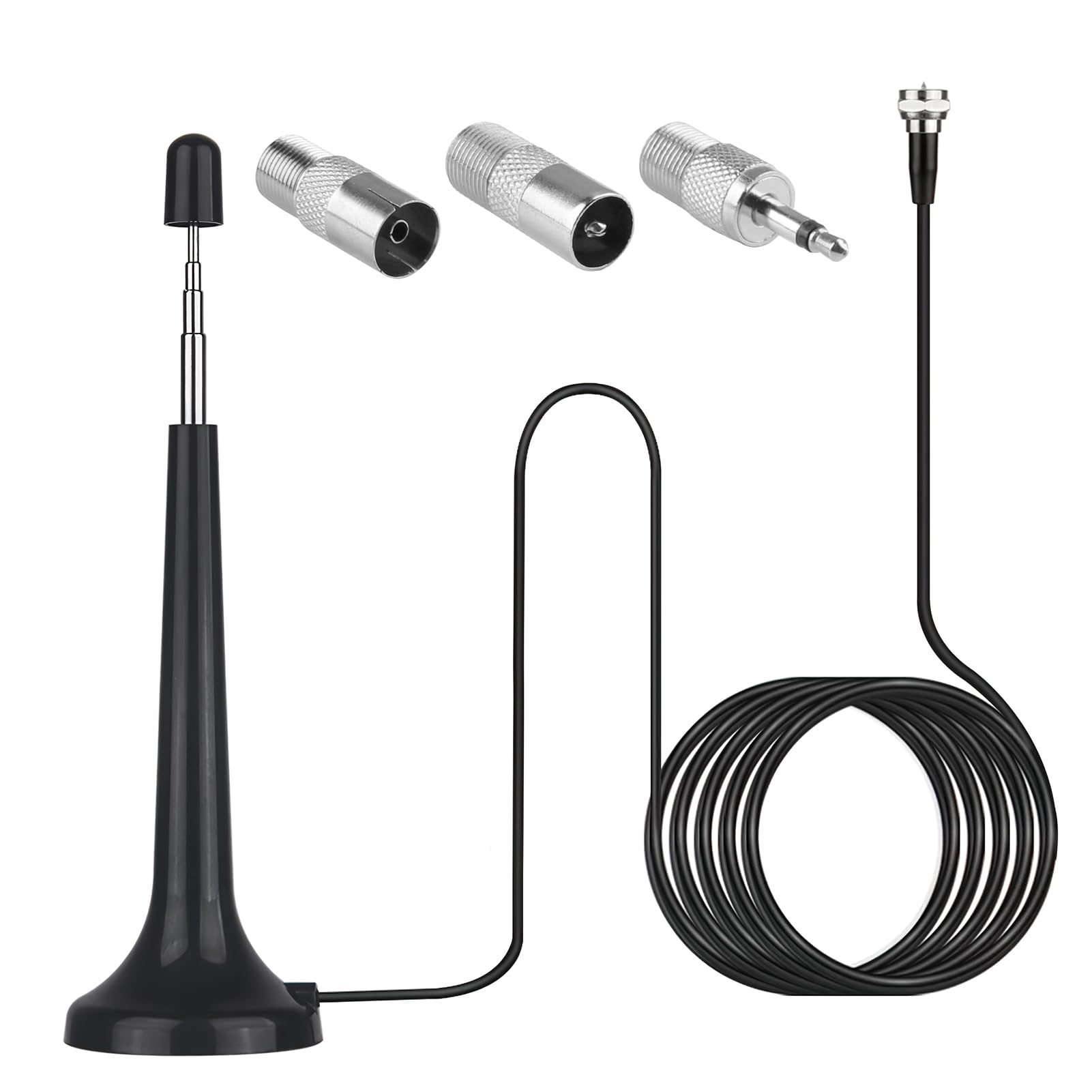 DAB Aerial FM Aerial for HiFi, 3M TV Aerial Indoor Portable TV Antenna ...