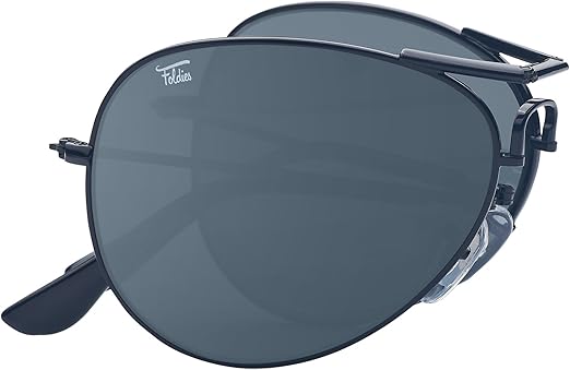 Amazon.com: Foldies Aviator Folding Sunglasses Polarized, UV400, UVA ...