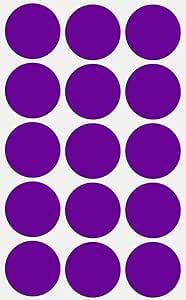 Amazon.com : Royal Purple Color-Coding Labels 1.25" inch Round Dot ...