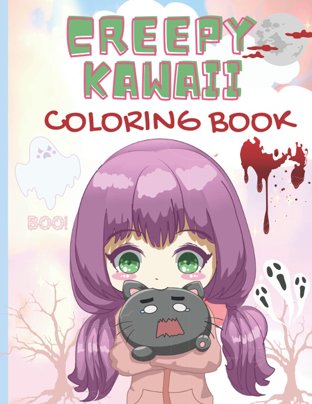 Creepy Kawaii Coloring Book Chibi Girls Kawaii And Creepy Coloring ...