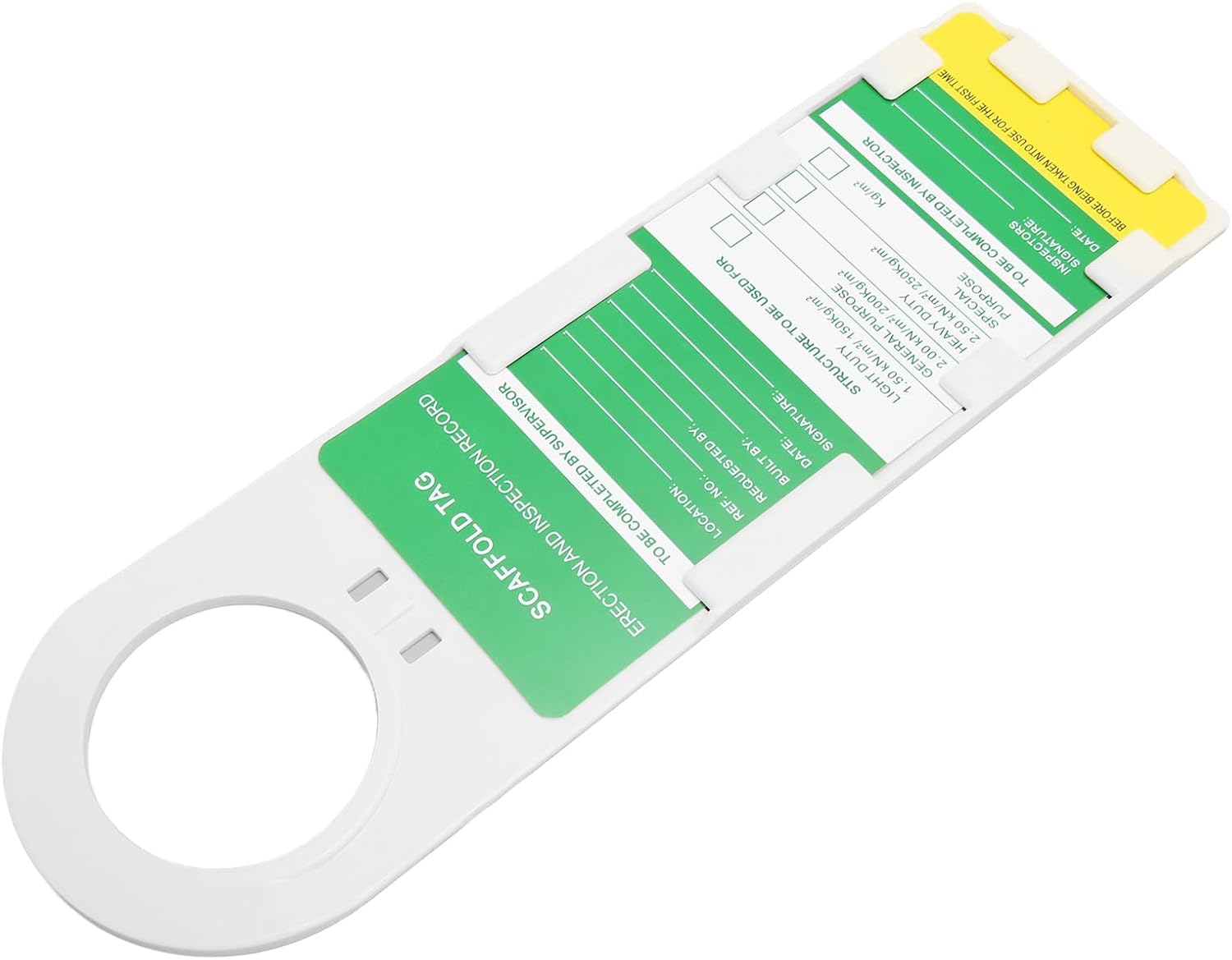 Amazon.com: Safety Inspection Tag - Accident Prevention Bracket Warning ...