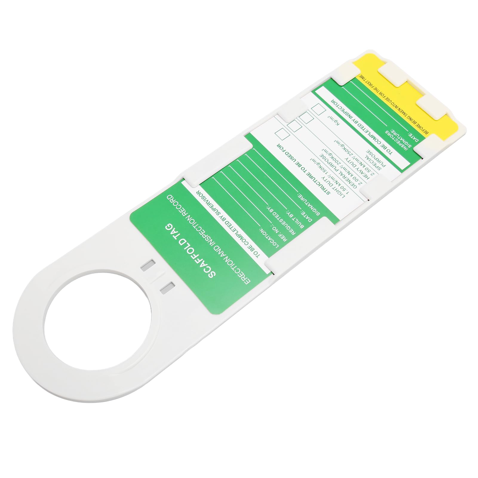 Snapklik.com : Safety Inspection Tag - Accident Prevention Bracket ...