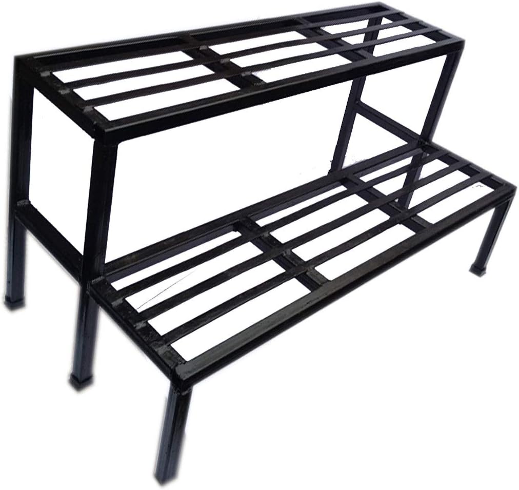 TRUPOT A-One Steels 3 Step Garden Plant Stand, Metal Step Flower Pot ...