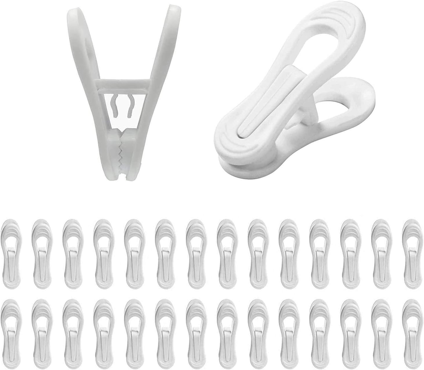 Amazon.com: Kadiss Hanger Clips 30 Pack, Multi-Purpose Hanger Clips for ...