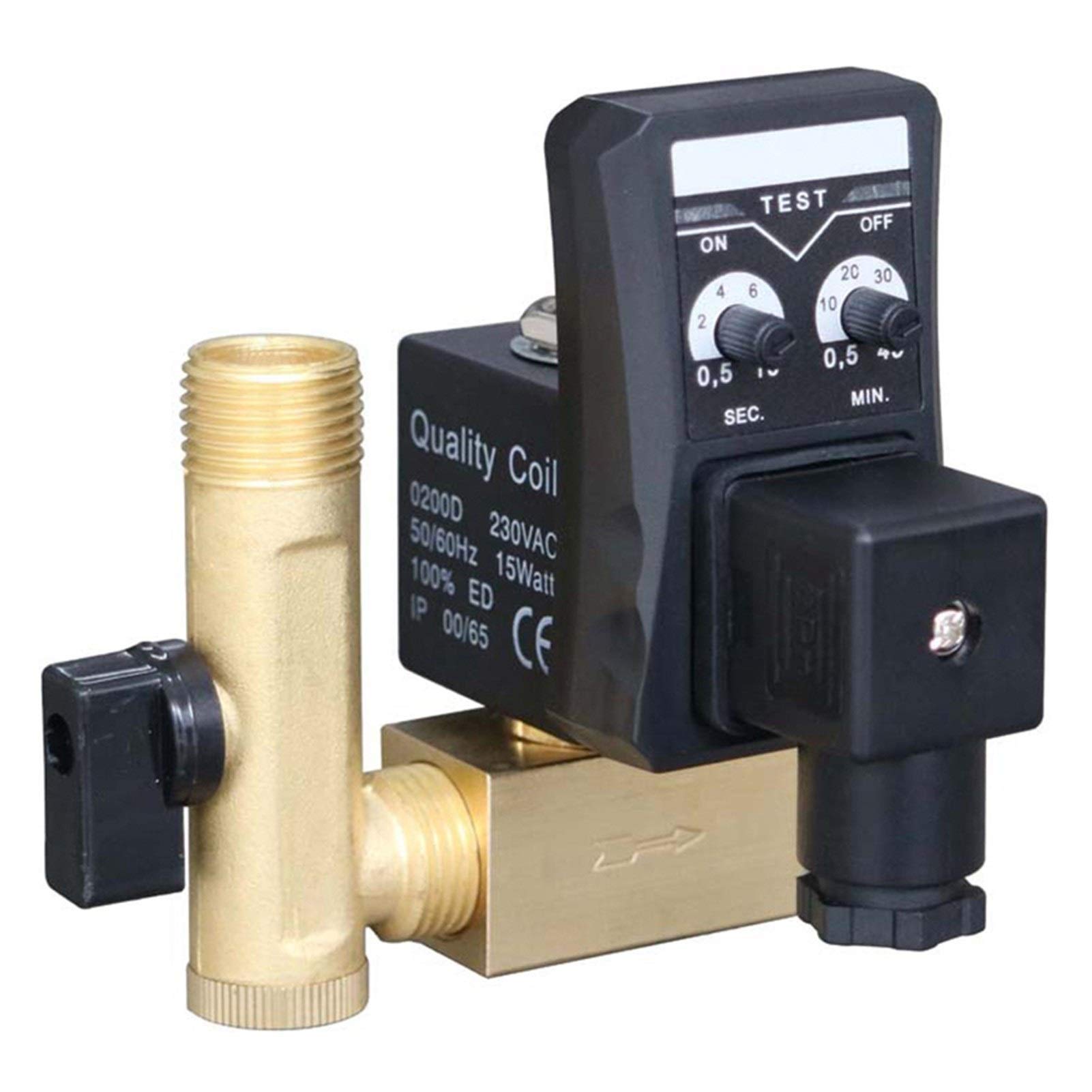 Buy Solenoid Valve 1 2 Inch Dn15 Electric Timer Auto Water Valve Solenoid Electronic Drain Valve