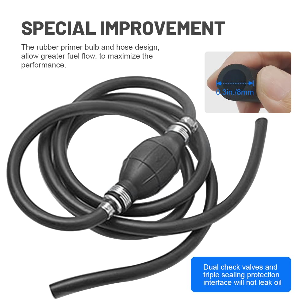 Snapklik.com : GZYF 3/8" Rubber Marine Outboard Boat Motor Fuel Line ...