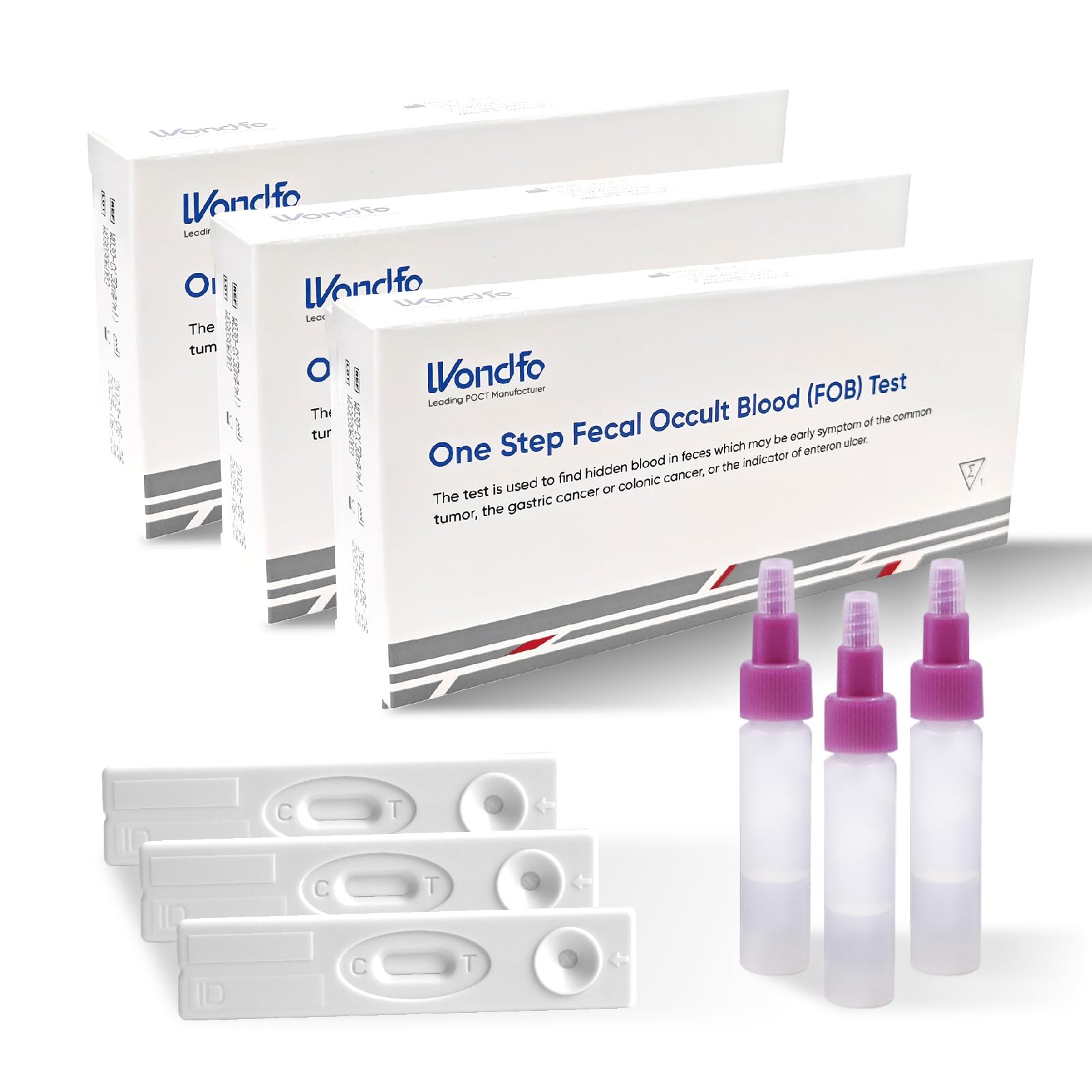 Wondfobowel Home Test Kit Fecal Occult Blood Test 3 Pack | Desertcart ...