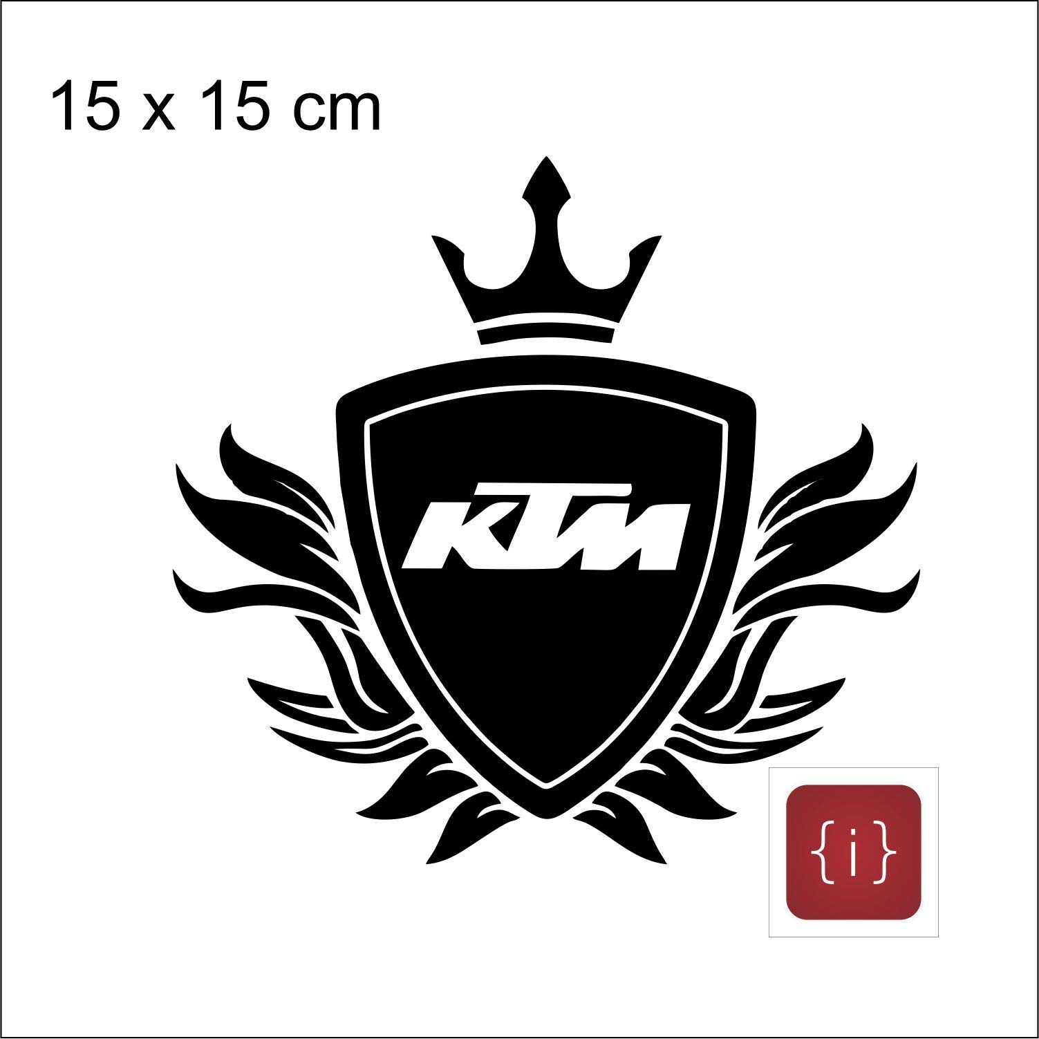 Ktm Black Logo KTM Racing Motorcycles Logo Vinyl Decal / Sticker 10