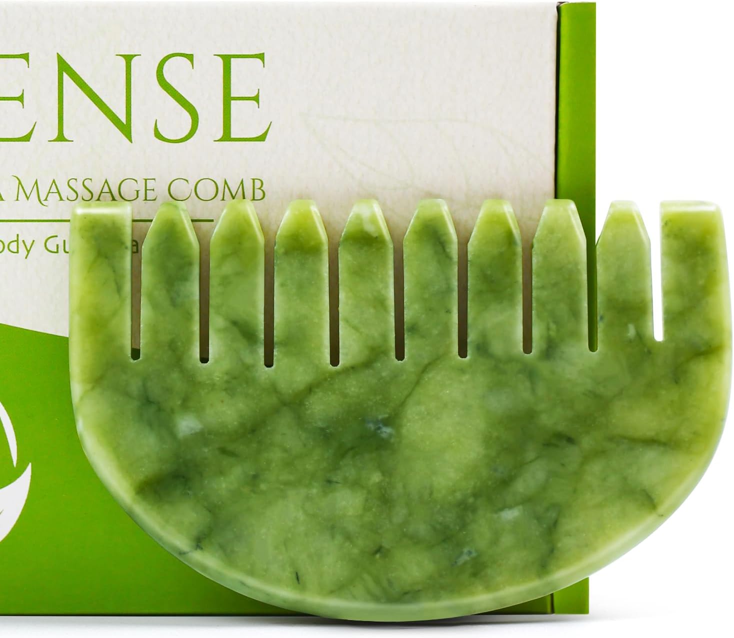 Amazon.com: Gua Sha Comb, Natural Guasha Stone Jade, Head Scalp Caring ...
