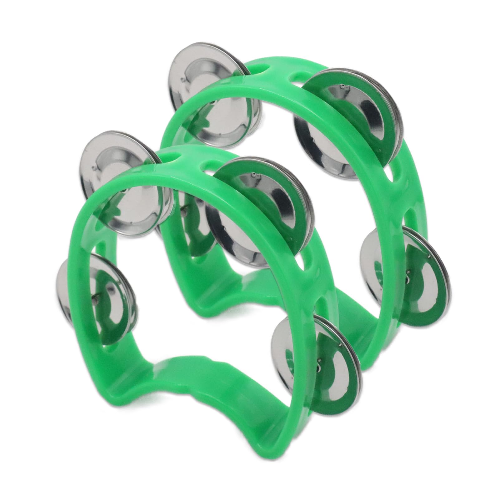 Snapklik.com : Cheerock Pack Of 2 Plastic Percussion Handheld Tambourines