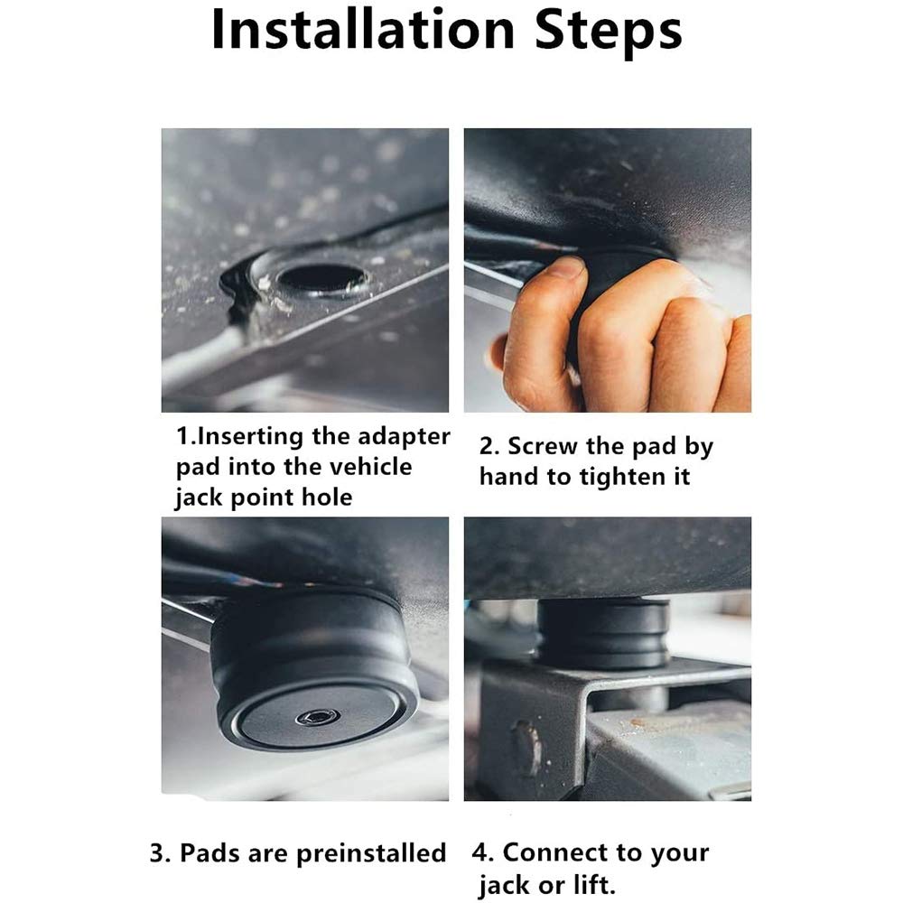 topfit Tesla Model 3 Model Y Jack Point Pad Pucks Jack Lift Pad Adapter ...