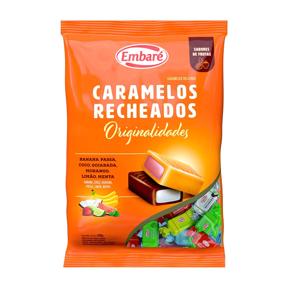 Embaré Bala De Caramelos Recheados Originalidades Sortida 600G ...
