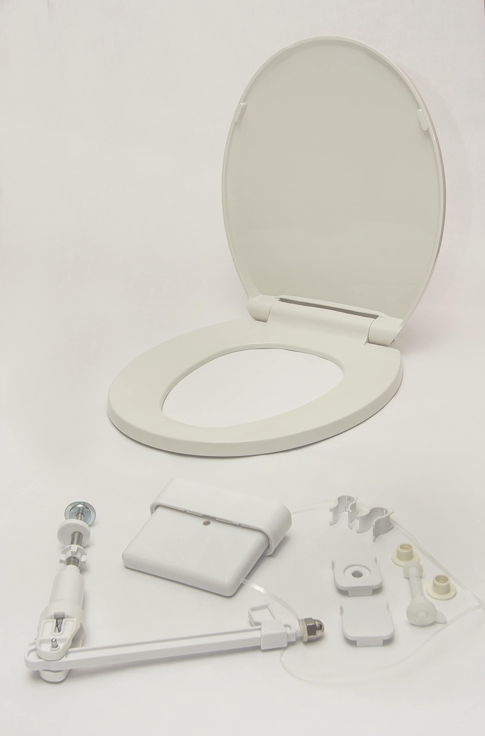 The Flush Down Toilet Seat Kit (Automatic Toilet Closer) Round Seat ...