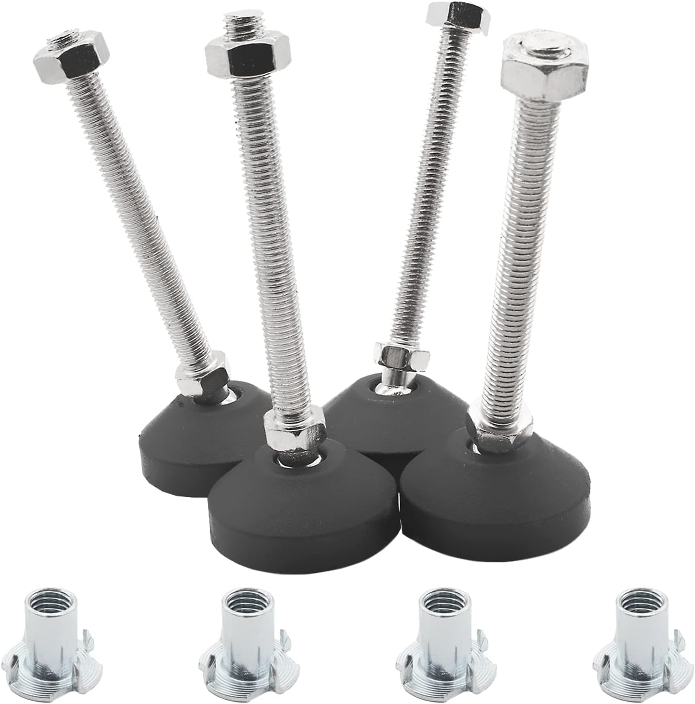 Amazon.com: Luomorgo 4 Pcs M10 Leveling Feet with T-Nut, Anti Skid ...