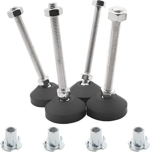 Amazon.com: Luomorgo 4 Pcs M8 Leveling Feet with T-Nut, Anti Skid ...