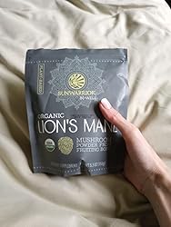 Amazon.com: Sunwarrior Lions Mane Supplement Organic Mushroom Powder | Lion's Mane Powder Focus ...
