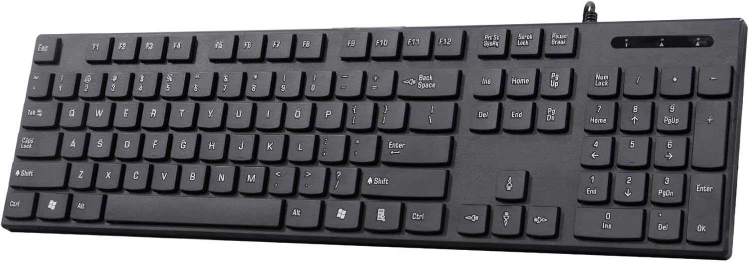 Power PC Keyboard Black : Amazon.co.uk: Computers & Accessories