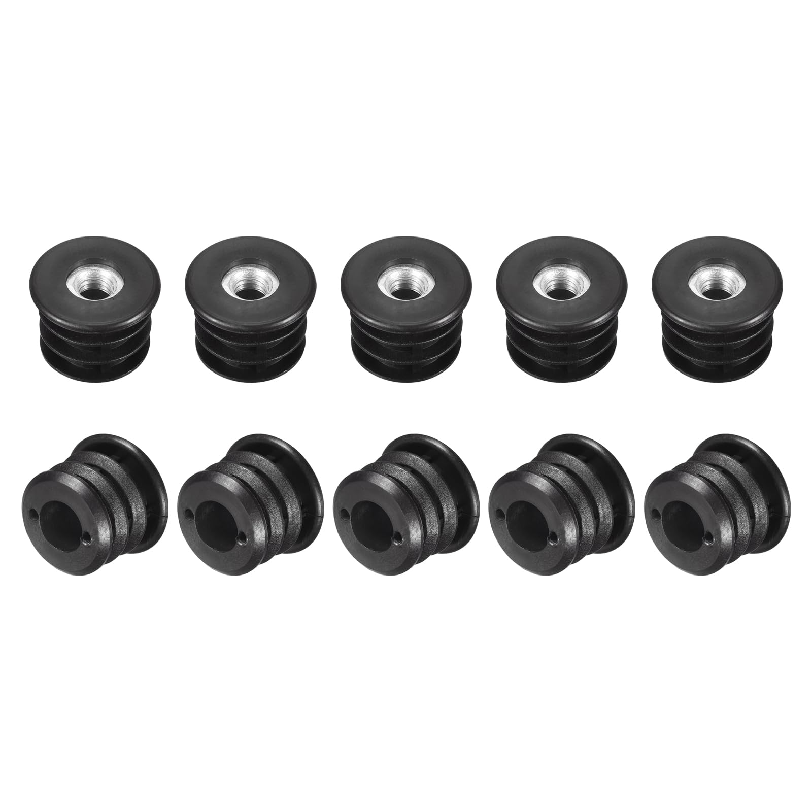 Amazon.com: uxcell 16Pcs Plastic Threaded Tube Inserts with M8 Thread ...
