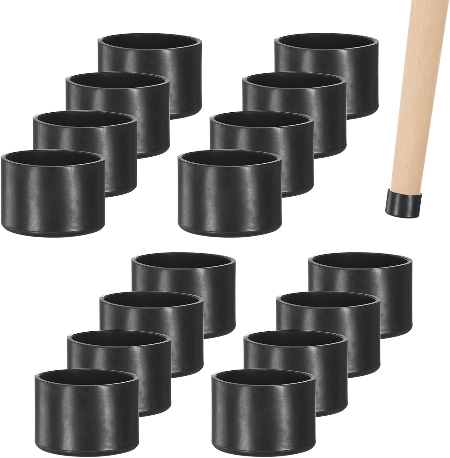 M METERXITY 16-Pack Chair Leg Caps, 1-5/8 Inch(42mm) PVC Chair Leg ...