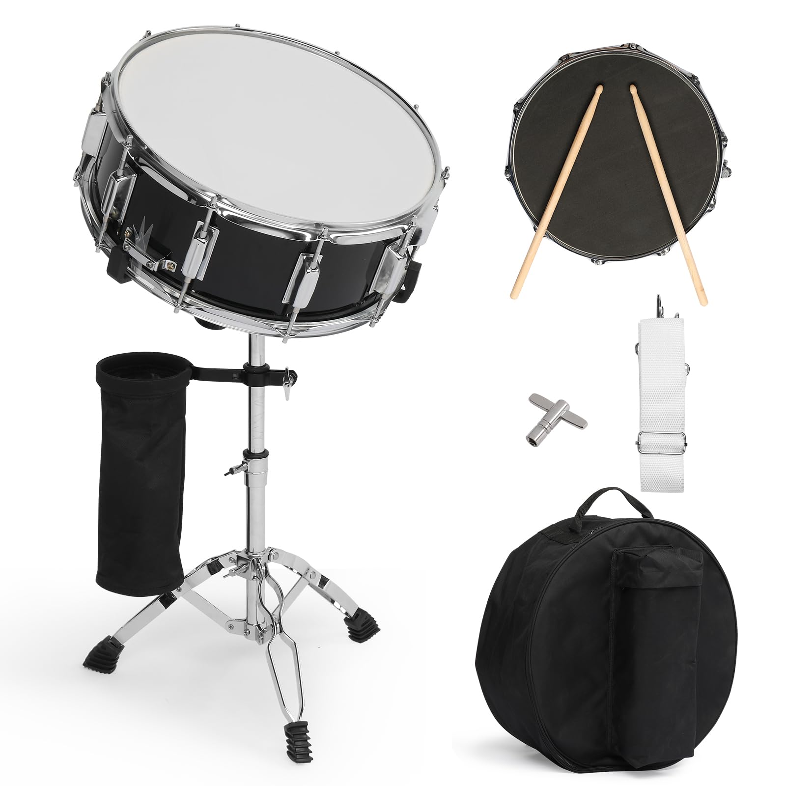 Amazon.com: Ktaxon 14 x 5.5 inches Snare Drum Set, Marching Snare Drum ...