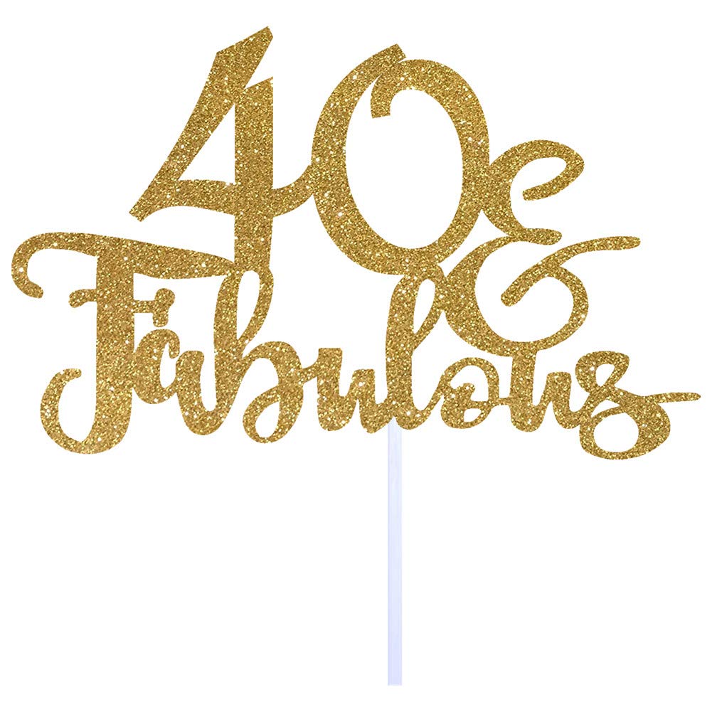 Buy 40 Fabulous Cake Topper Hello 40 Cheers To 40 Years Happy 40th buy-40-fabulous-cake-topper-hello-40-cheers-to-40-years-happy-40th