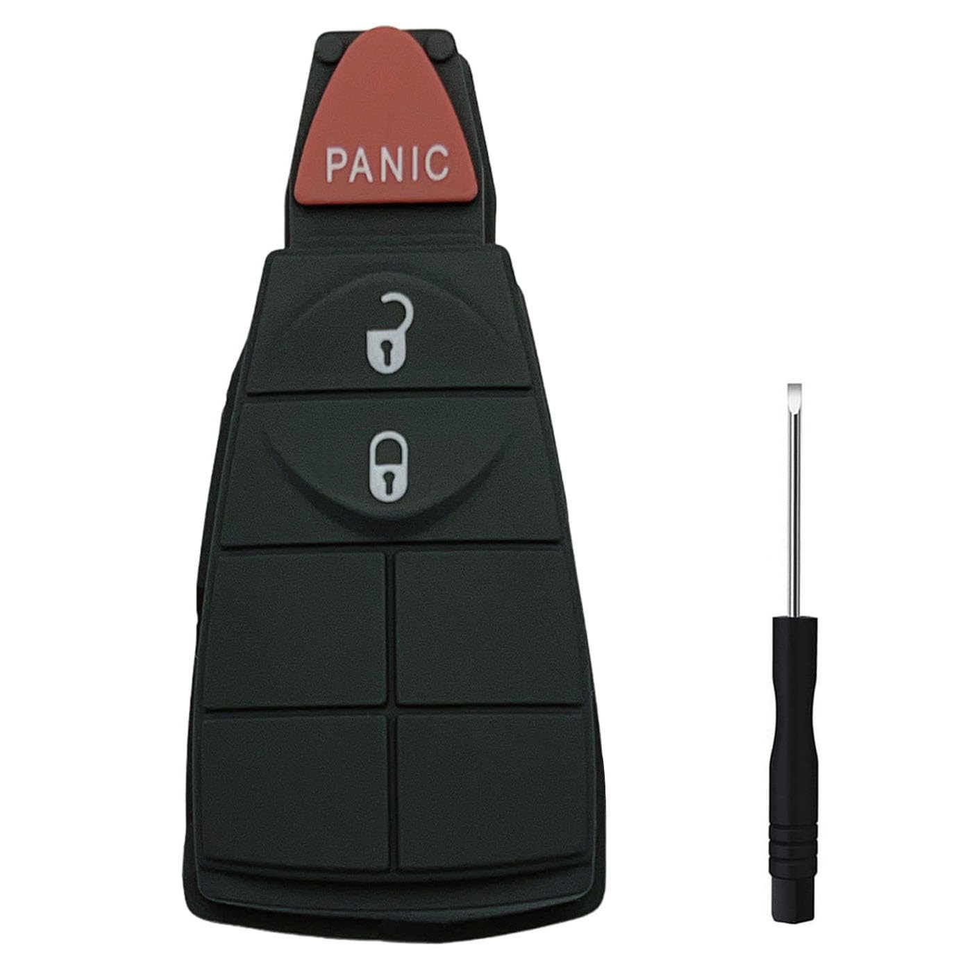 Amazon.com: Replacement Key Fob Button Pad Fits for Jeep Dodge Chrysler ...