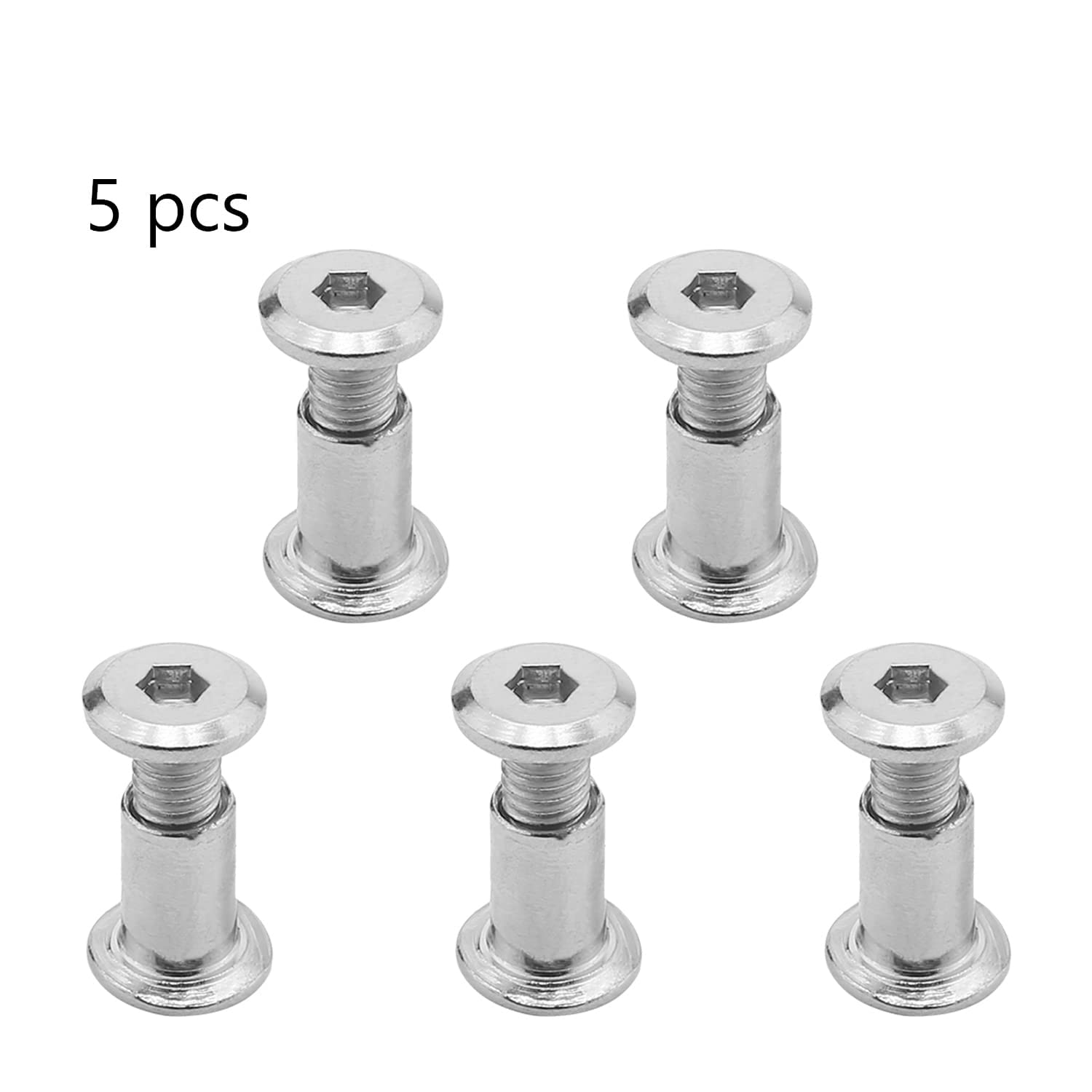 Yinpecly Butt Screw 6x18 Nut 6x20 Screw, Carbon Steel Screw Binding ...