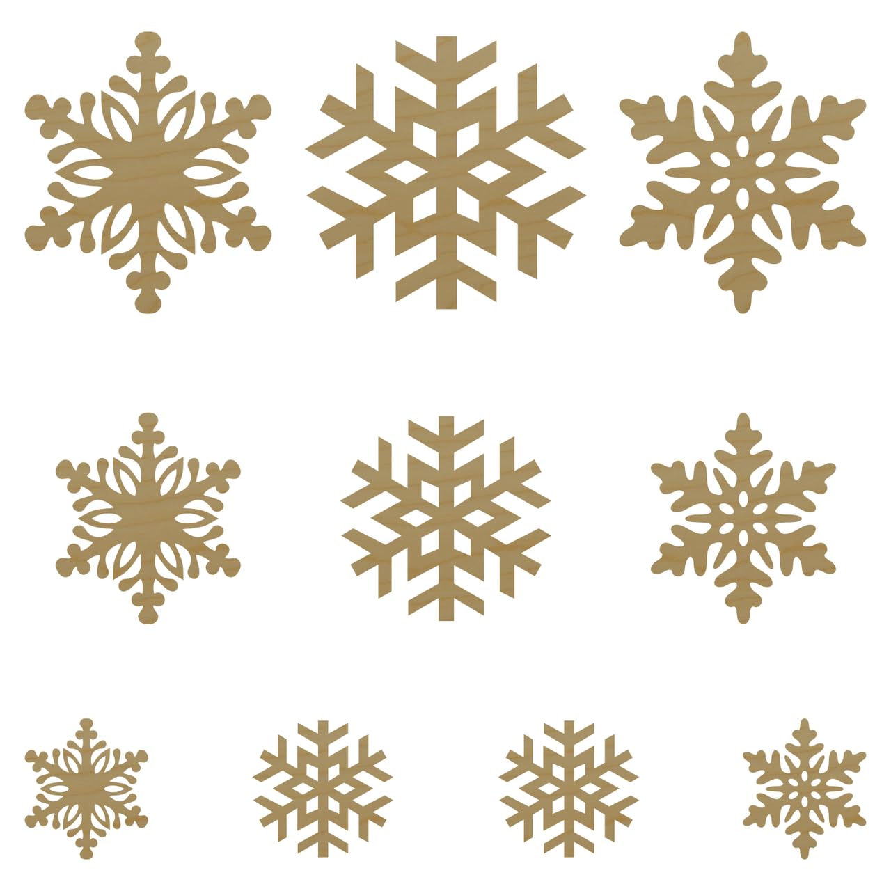 Amazon.com: Snowflake Wood Cutout Variety Pack #2