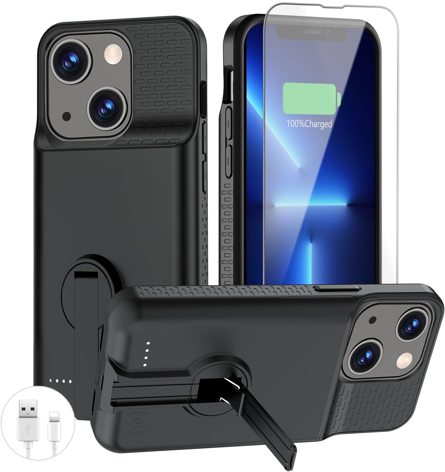 Amazon.com: Yacikos Battery Case for iPhone 13/13Pro/14,7500mah Ultra ...