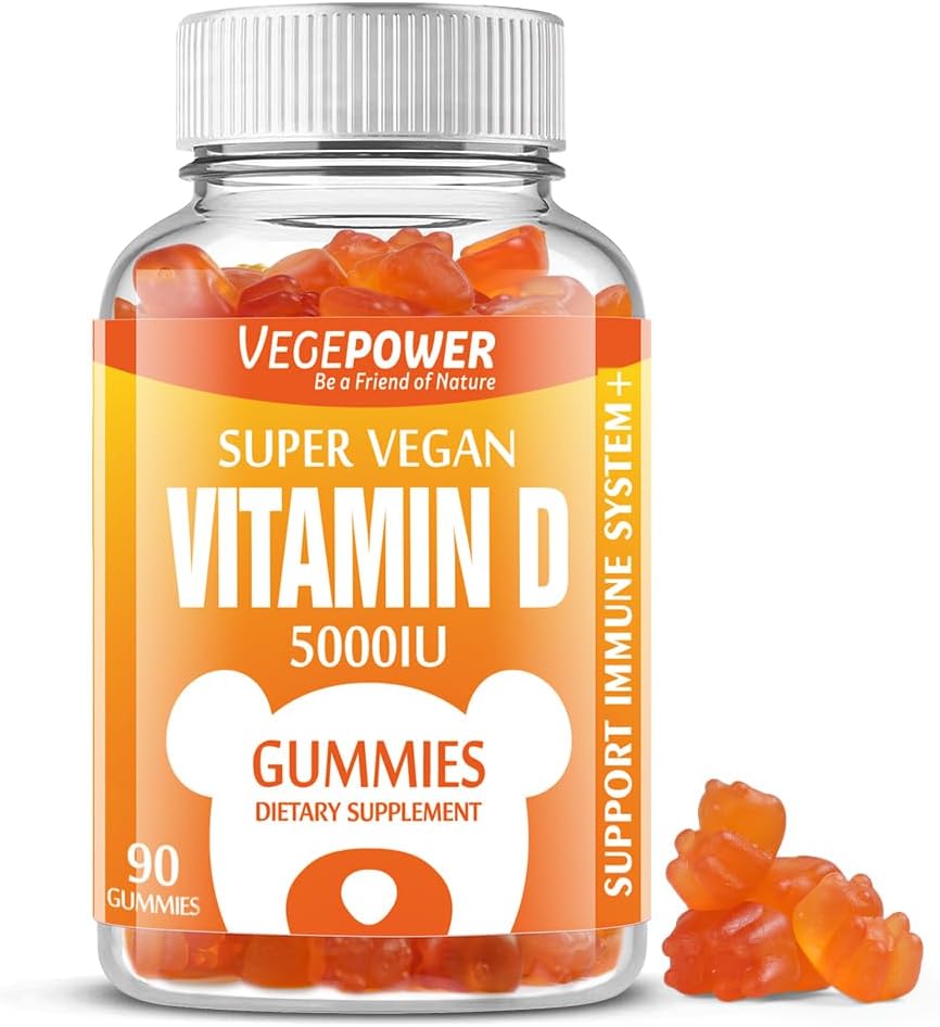 Amazon.com: Vitamin D3 Gummies 5,000 IU 125 mcg - Extra Strength to ...