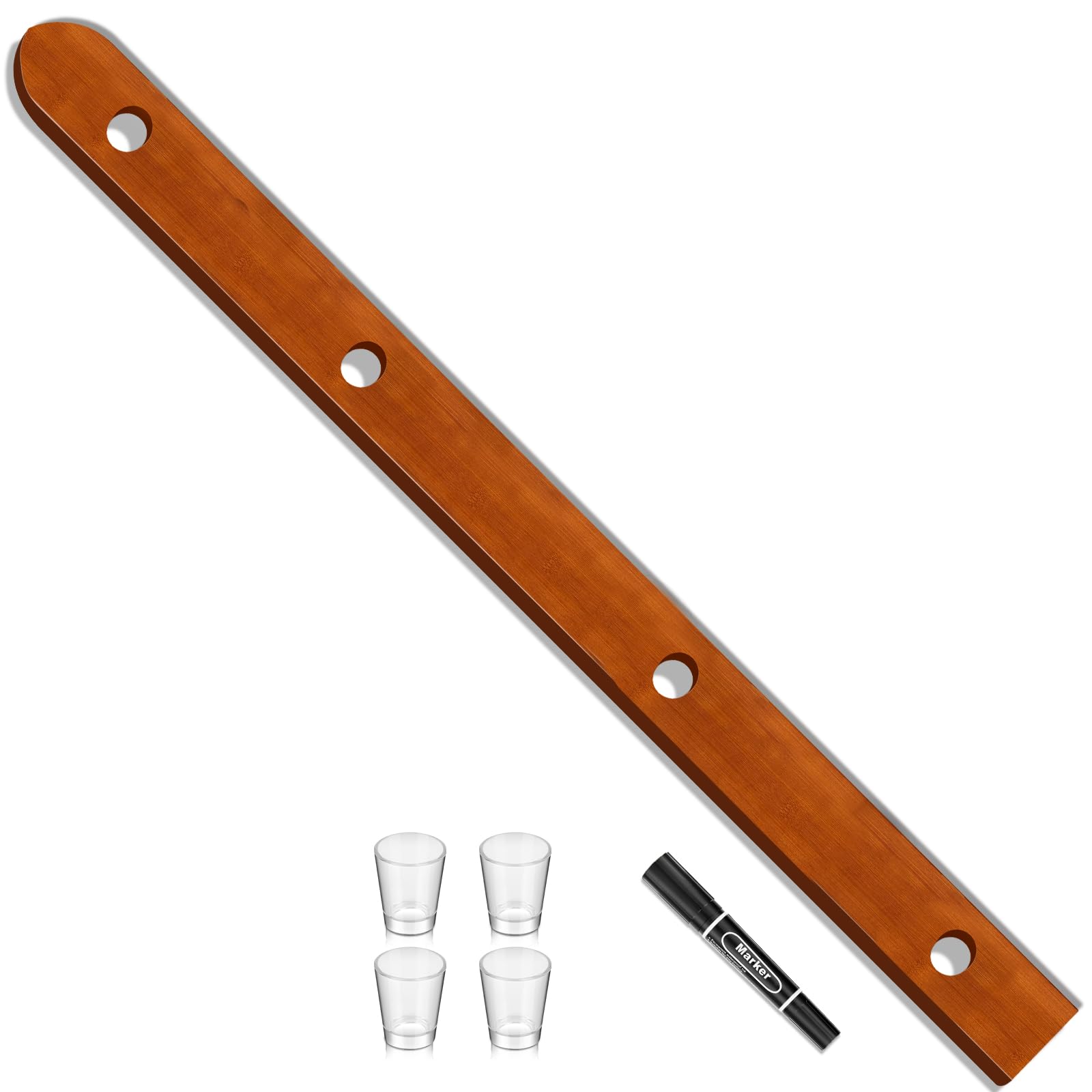 Amazon.com: Suzile Wooden Shot Board Ski 4 Person Retro Rustic Shot ...