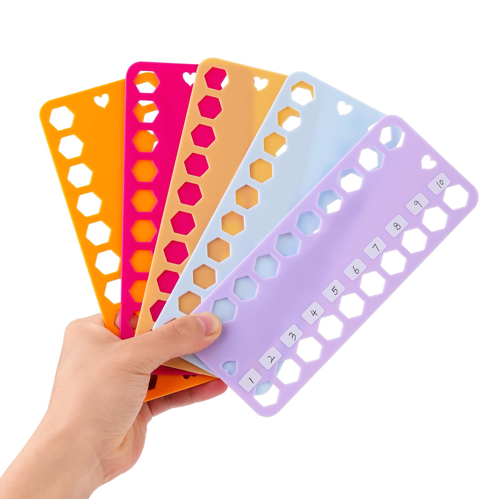 Amazon.com : LOKUNN Embroidery Floss Organizer, 5 Color Plastic Floss ...