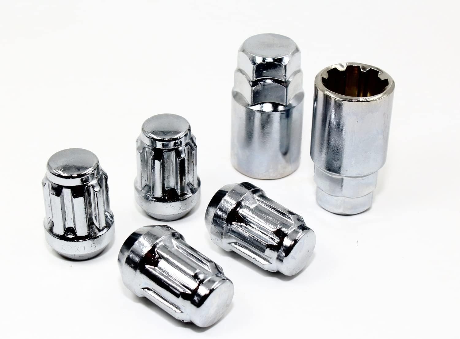 Amazon.com: McGard 24157 Chrome Wheel Lock Set, Cone Seat, M12x1.5 ...