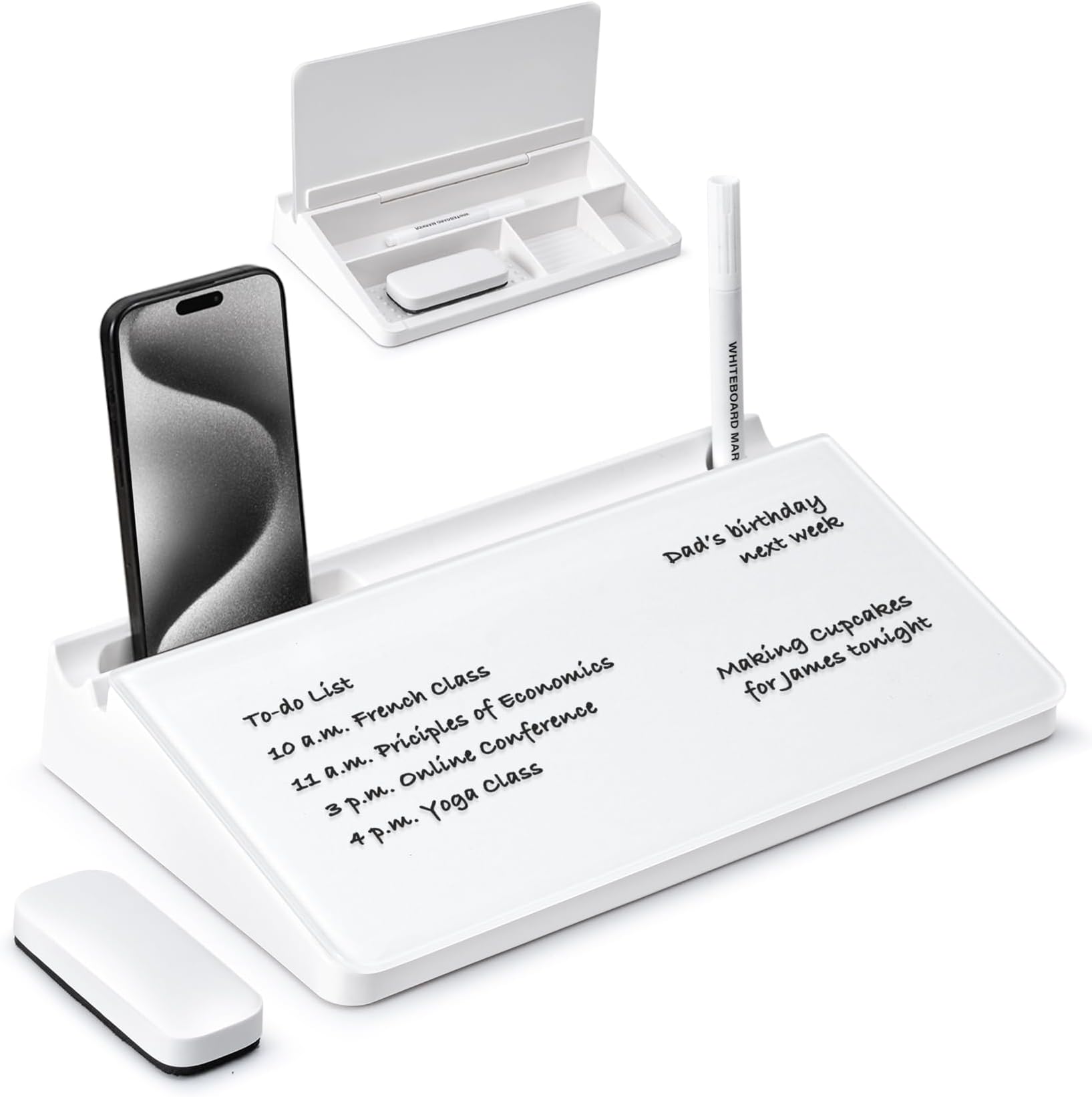 Sliandtelly Desktop Whiteboard for Quick Notes & Reminder, Desk Small ...