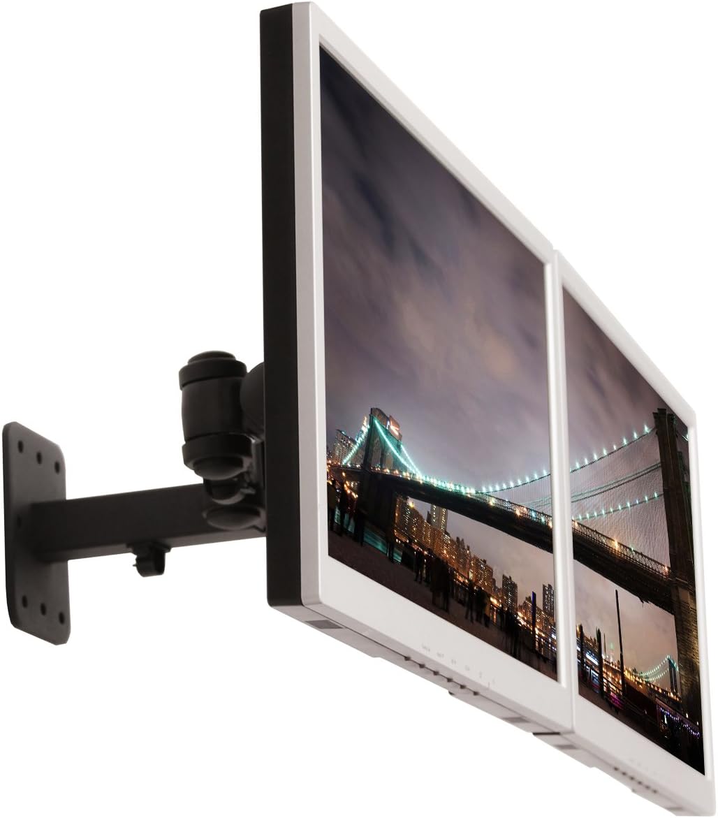 Amazon.com: MonMount Dual LCD Wall Mounting Bracket (LCD-1790B ...