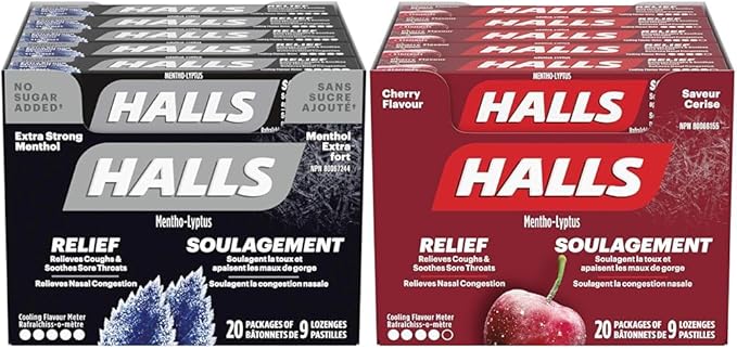 Halls Triple Soothing Action, No Sugar Added, Cough Drops, Extra Strong ...