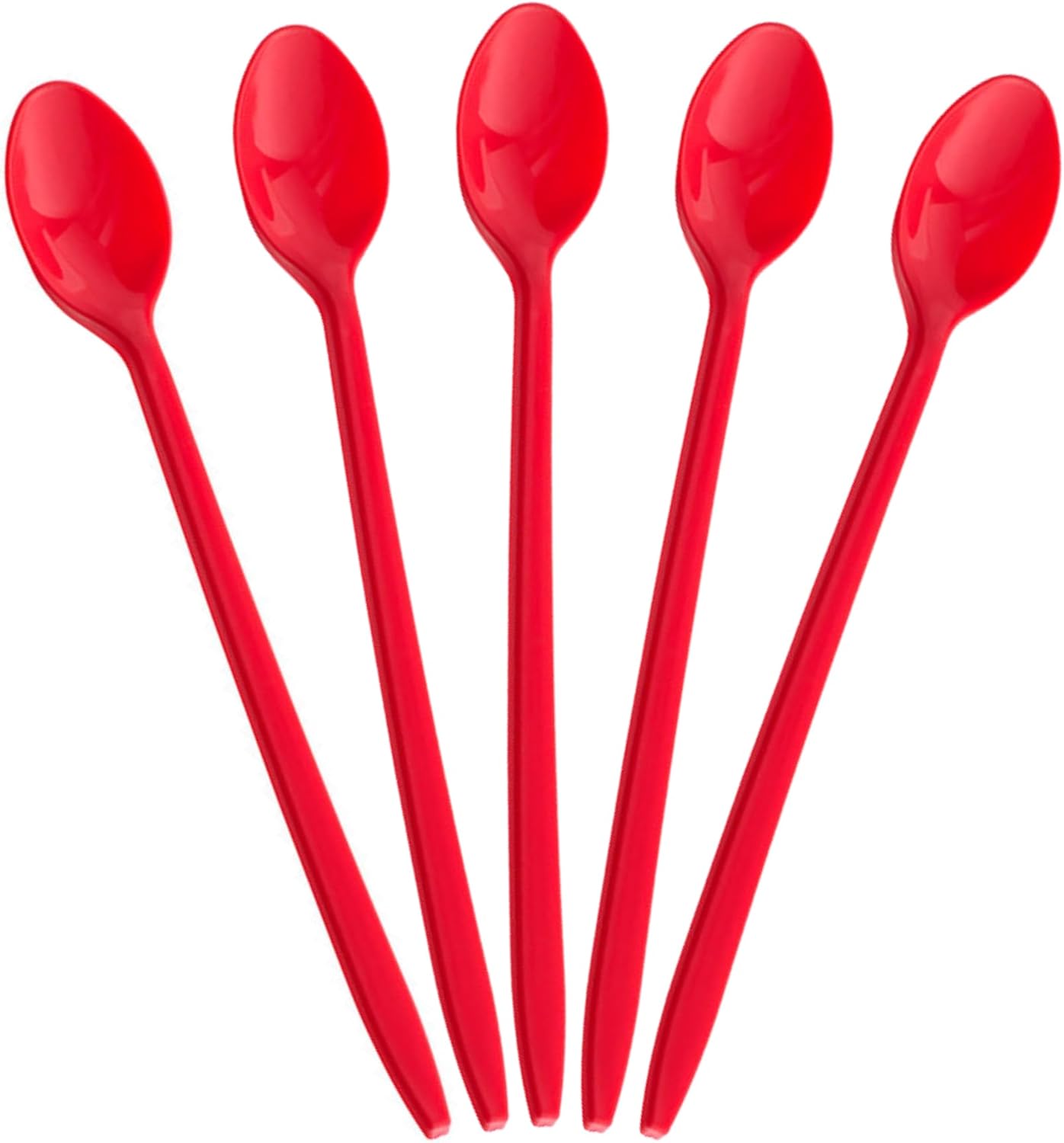 Amazon.com: Knupp Co. Large Red Plastic Spoons, 8"" Long Handled Spoon ...