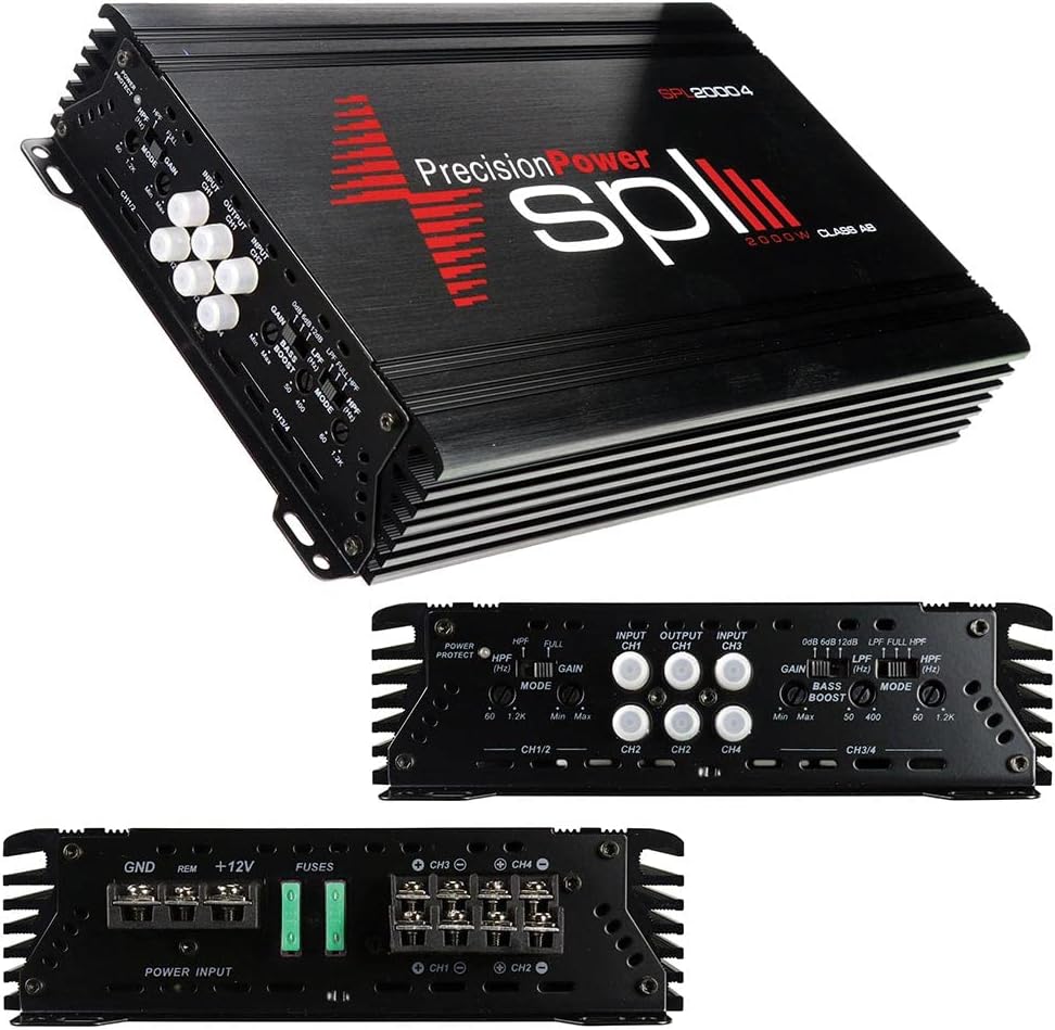 Amazon.com: SPL Precision Power Amplifier 2000 Watt Max 4 Channel 14 ...