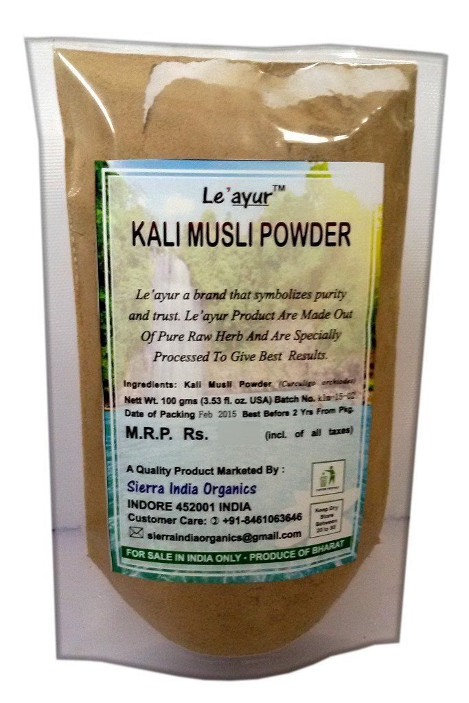 Kali Musli Powder 100 g – 100% Original e Natural, Ervas Ayurvédicas em ...