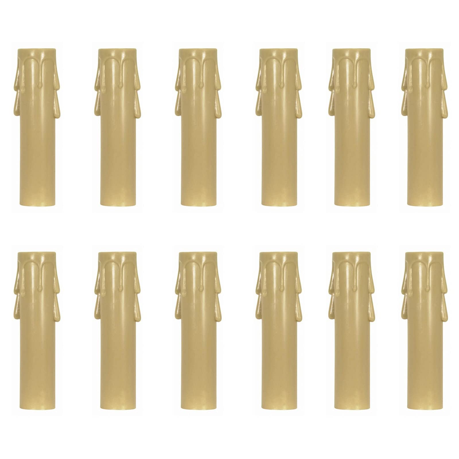 Snapklik.com : Ciata - 12 Pack - 3 Inch Antique Plastic Drip Candle Covers