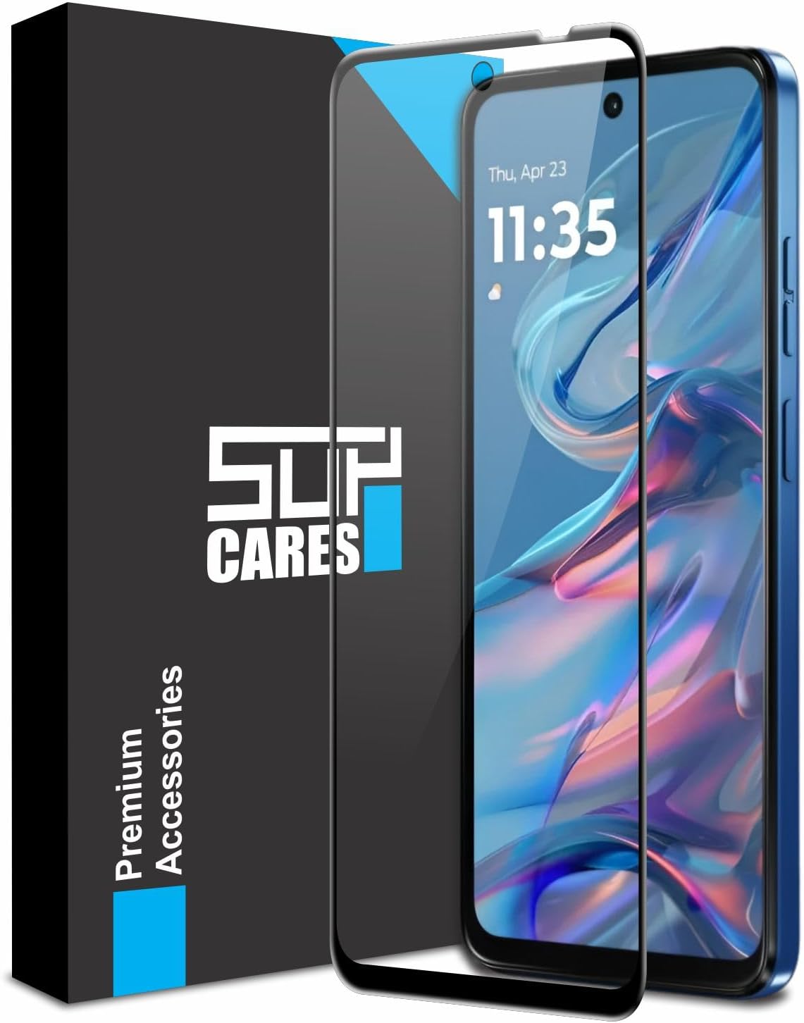 SupCares Military-Grade Gorilla Tempered Glass Screen Protector for ...