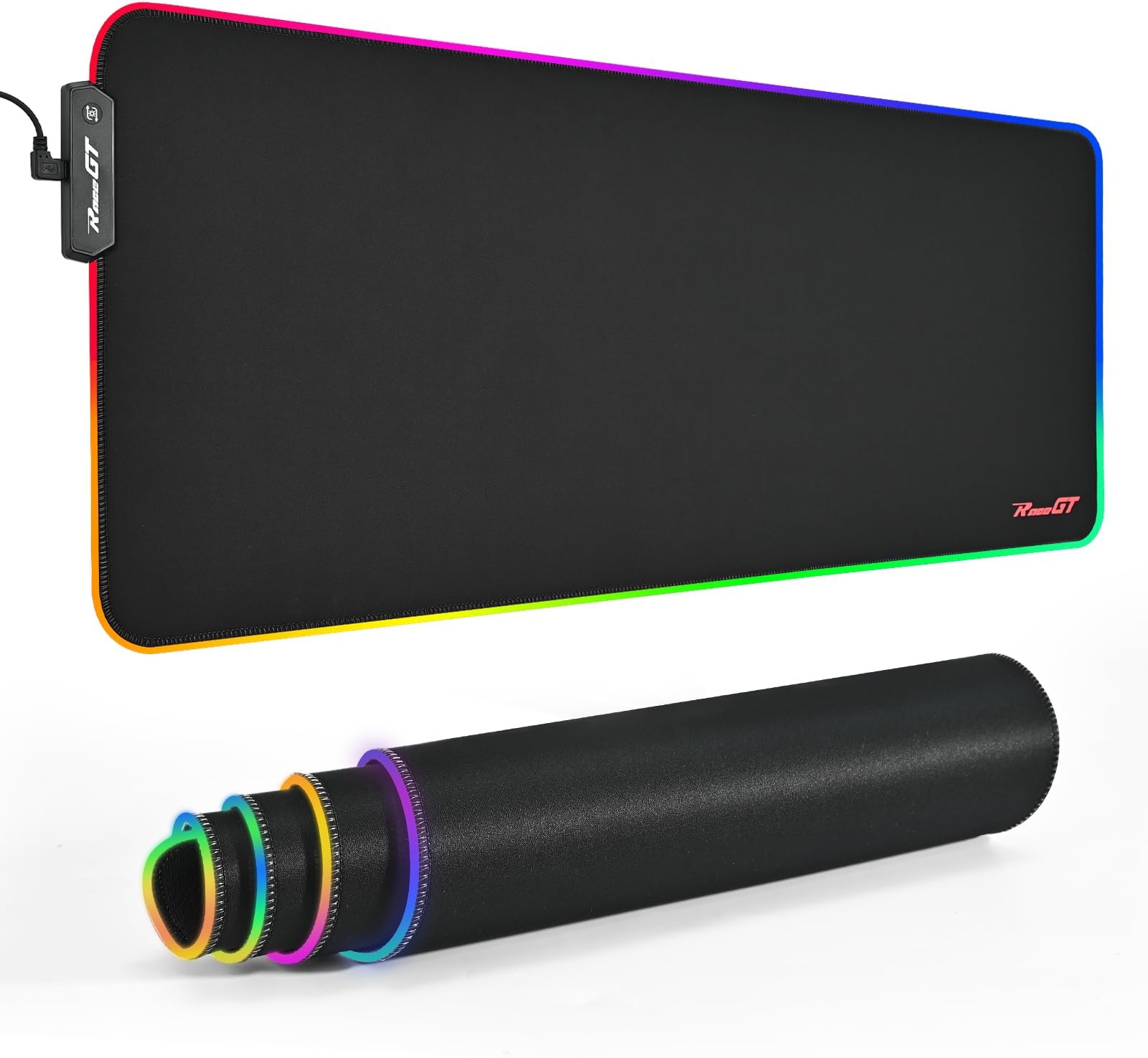 RaceGT RGB Gaming Mouse Pad,Extra Extended Large Mouse Pad,LED Mouse ...
