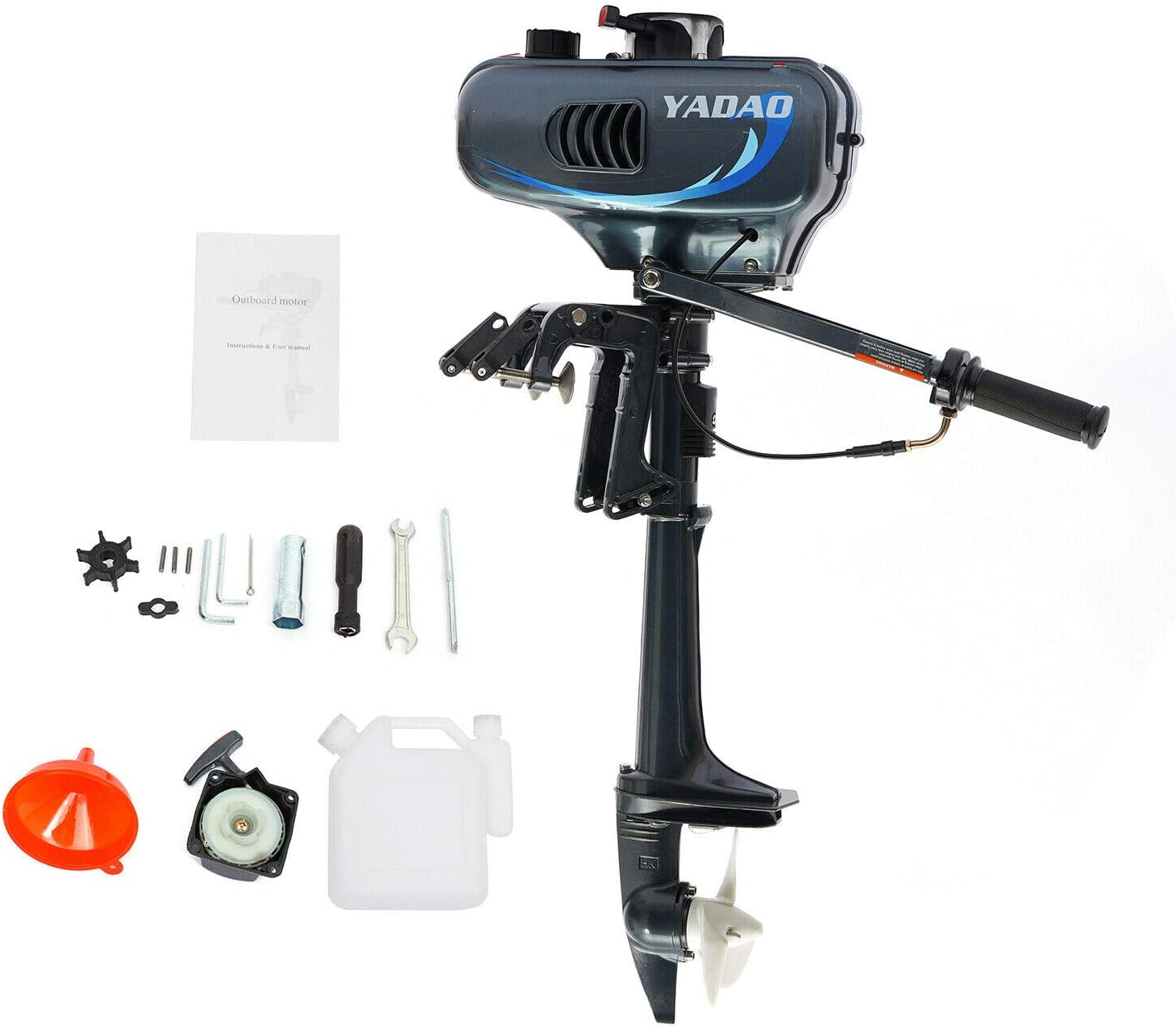 Amazon.com: 2-Stroke 3.5HP Outboard Motor, 49CC Heavy Duty Universal ...